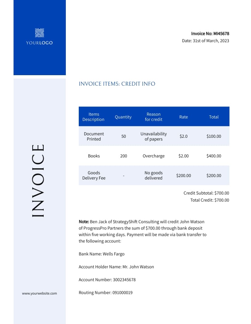 Mixed Invoice Template | Visme