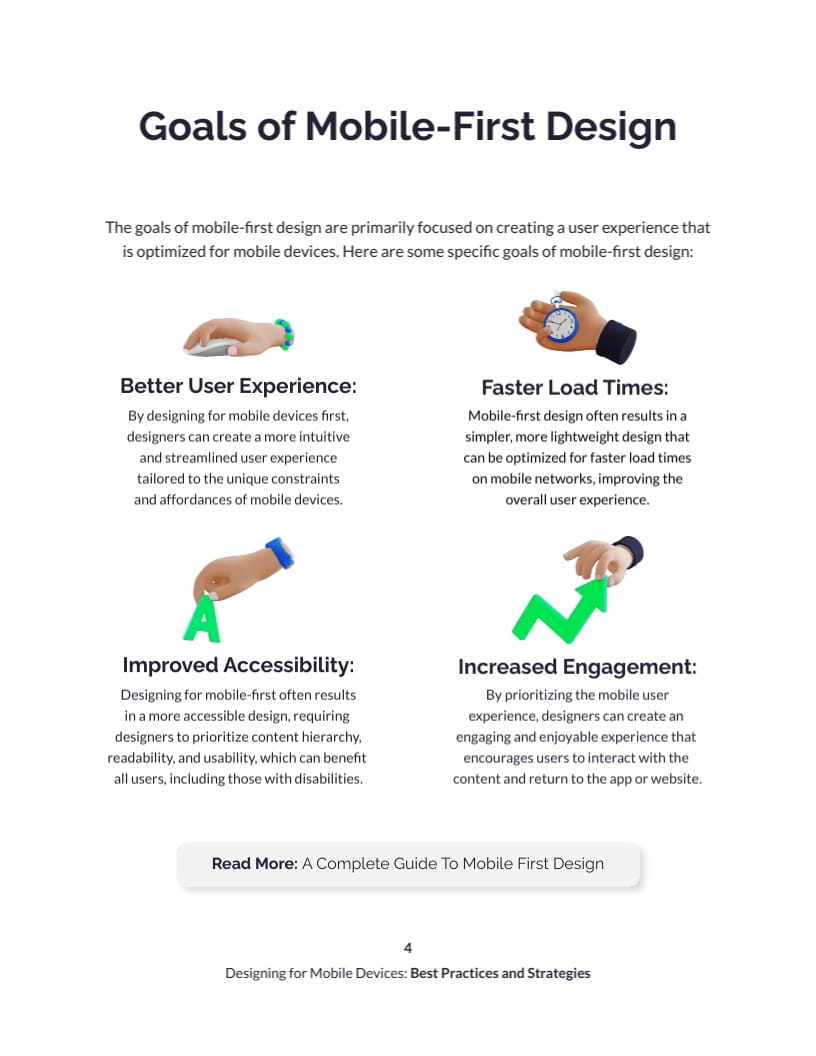 Mobile Design Ebook Template | Visme