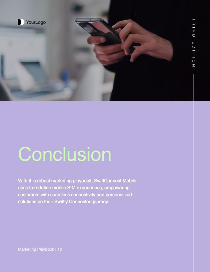 Mobile Network Operator Marketing Playbook Template | Visme