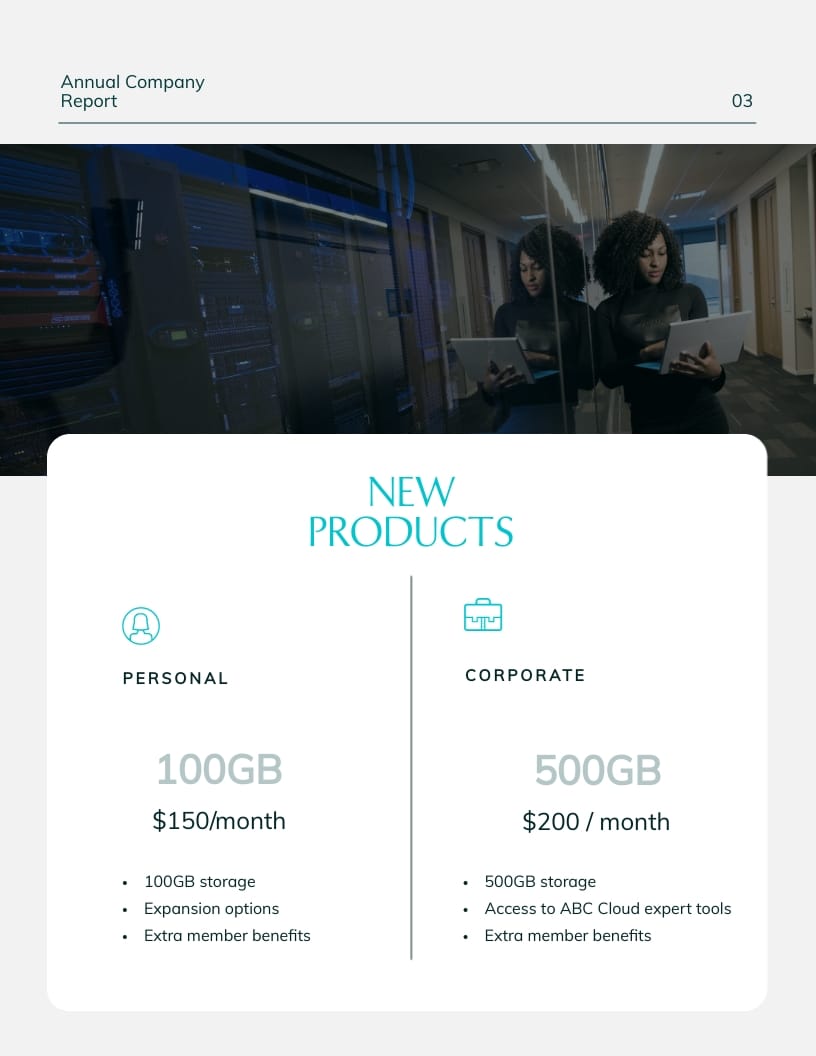 Modern Annual Report Template | Visme