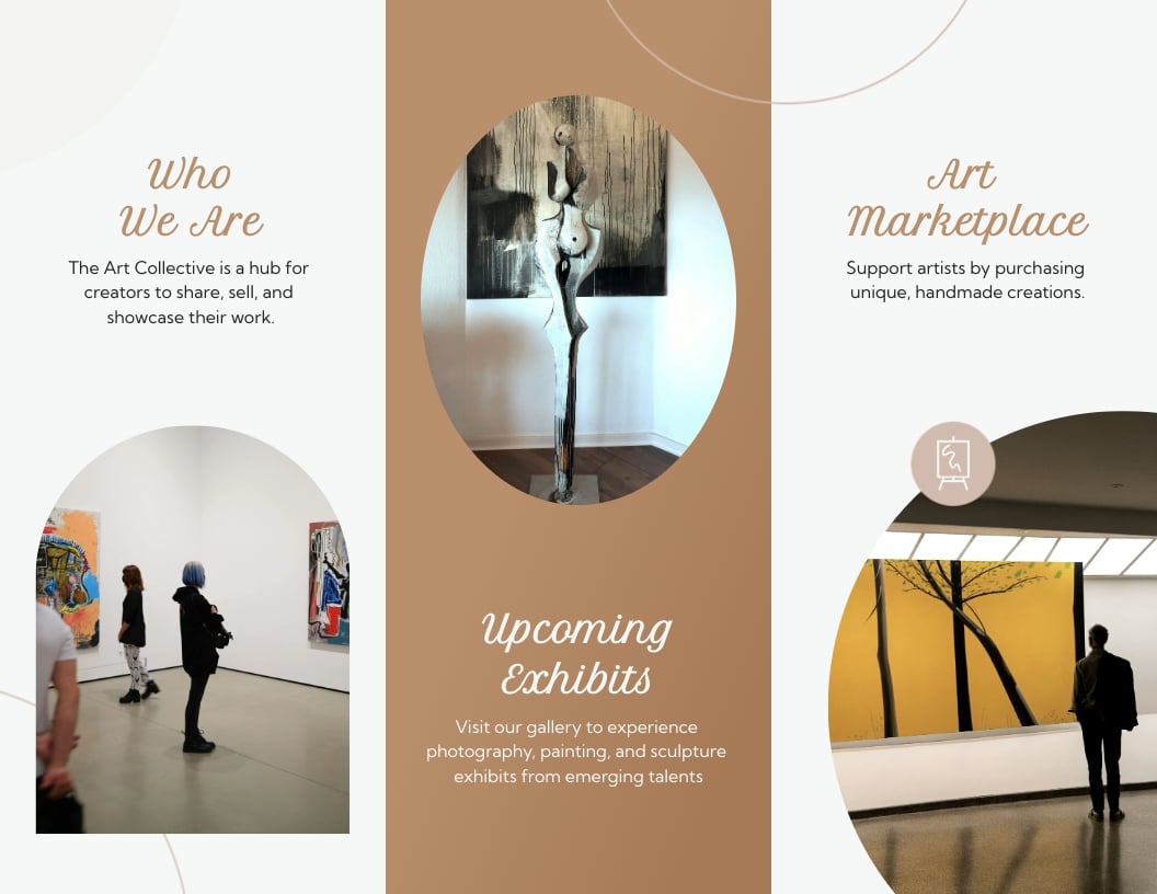 Modern Art Brochure Template | Visme