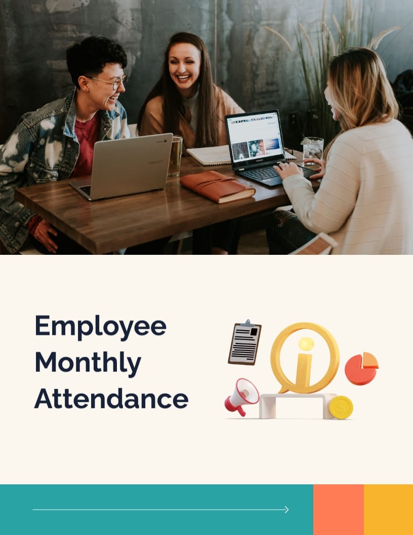 Monthly HR Report Template Visme