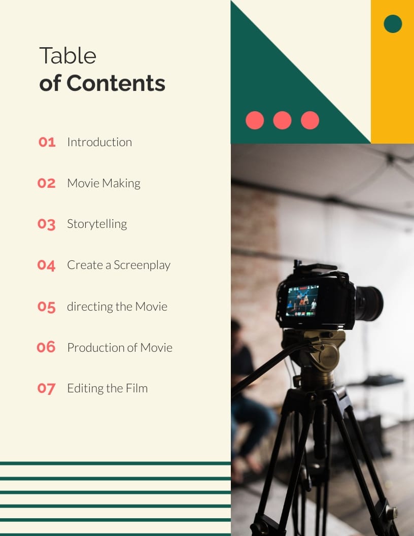 Movie Making Ebook Template | Visme