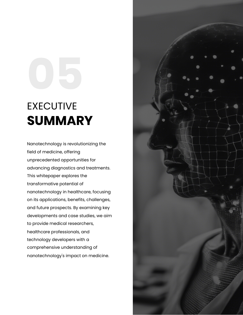 Nanotechnology Scientific Whitepaper Template | Visme