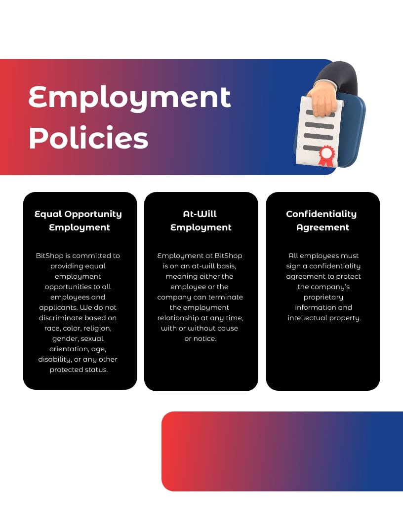 New Employee Handbook Template | Visme