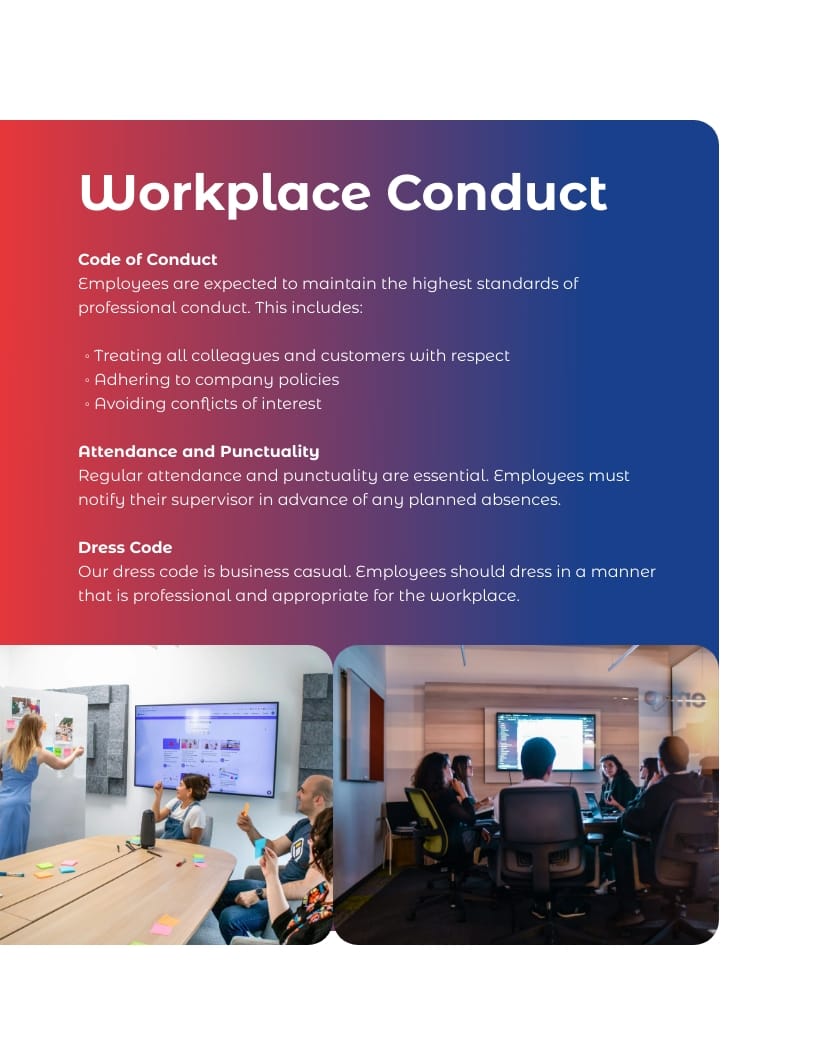 New Employee Handbook Template | Visme