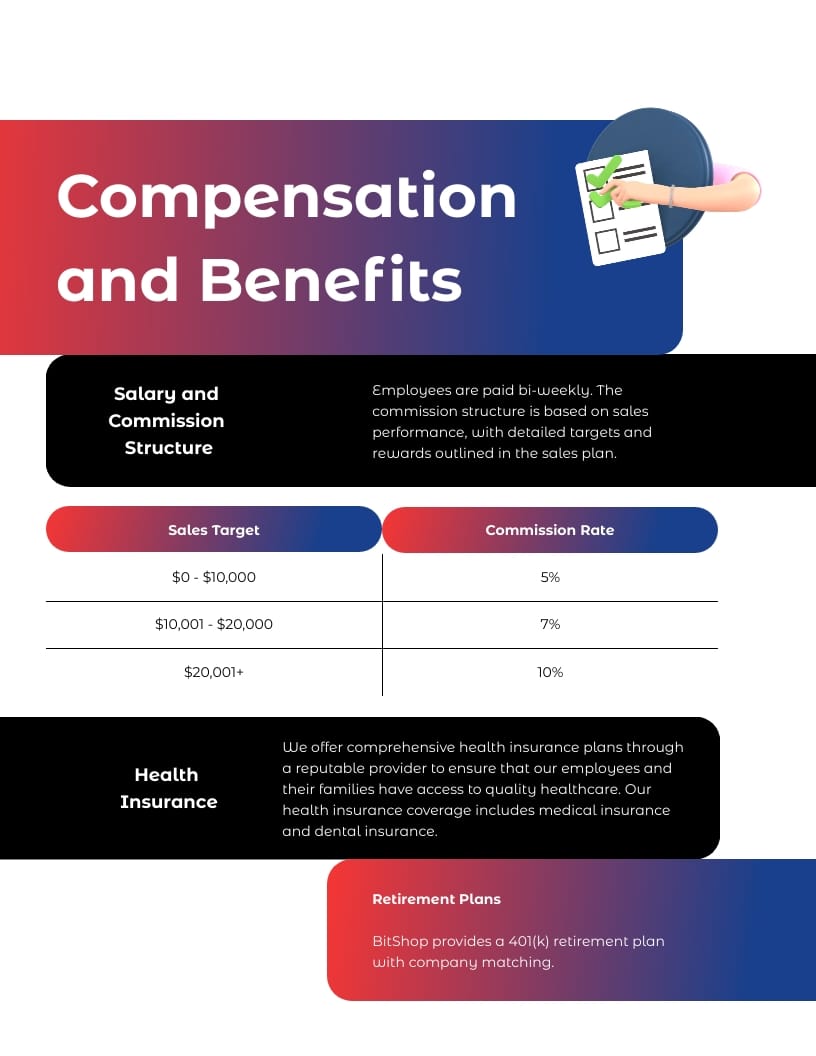 New Employee Handbook Template | Visme