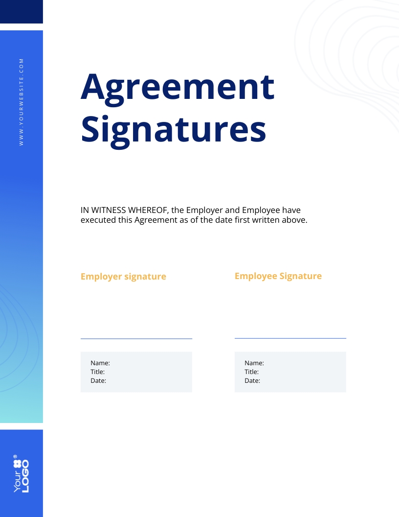New Hire Contract Template | Visme