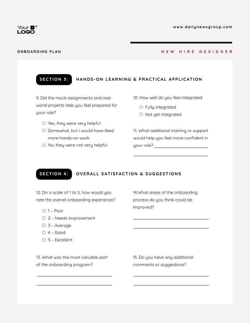New Hire Designer Onboarding Plan Template | Visme