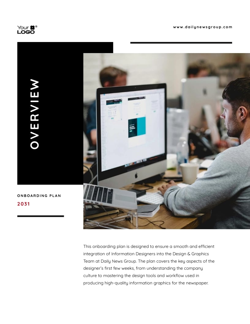 New Hire Designer Onboarding Plan Template | Visme