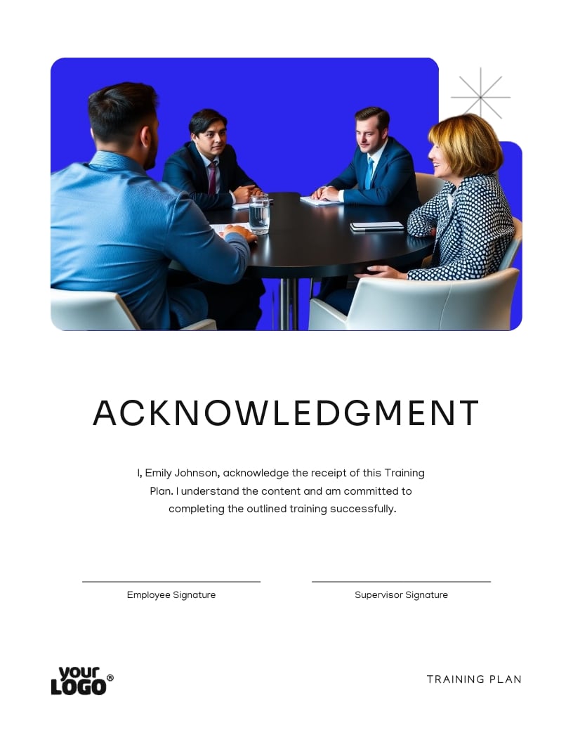 New Hire Sales Manager Training Plan Template | Visme