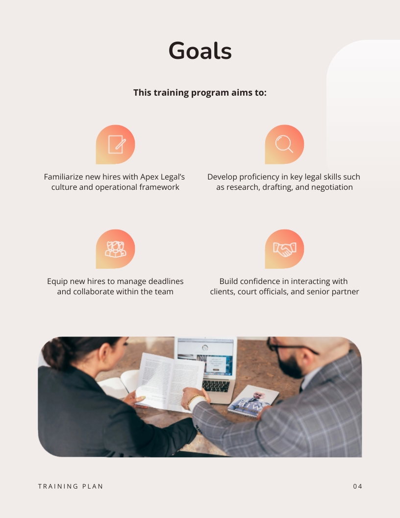 New Hire Training Plan Template | Visme