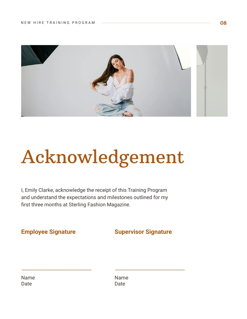 New Hire Training Program Template | Visme