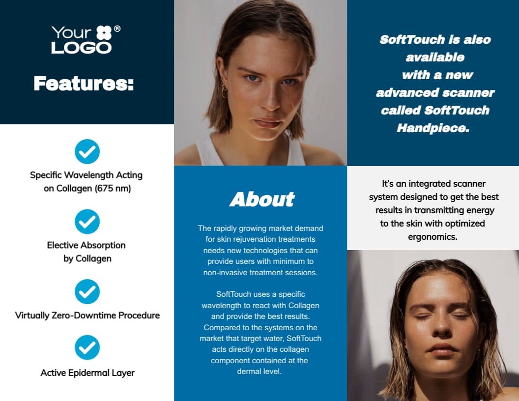 New Laser Device Brochure Template | Visme