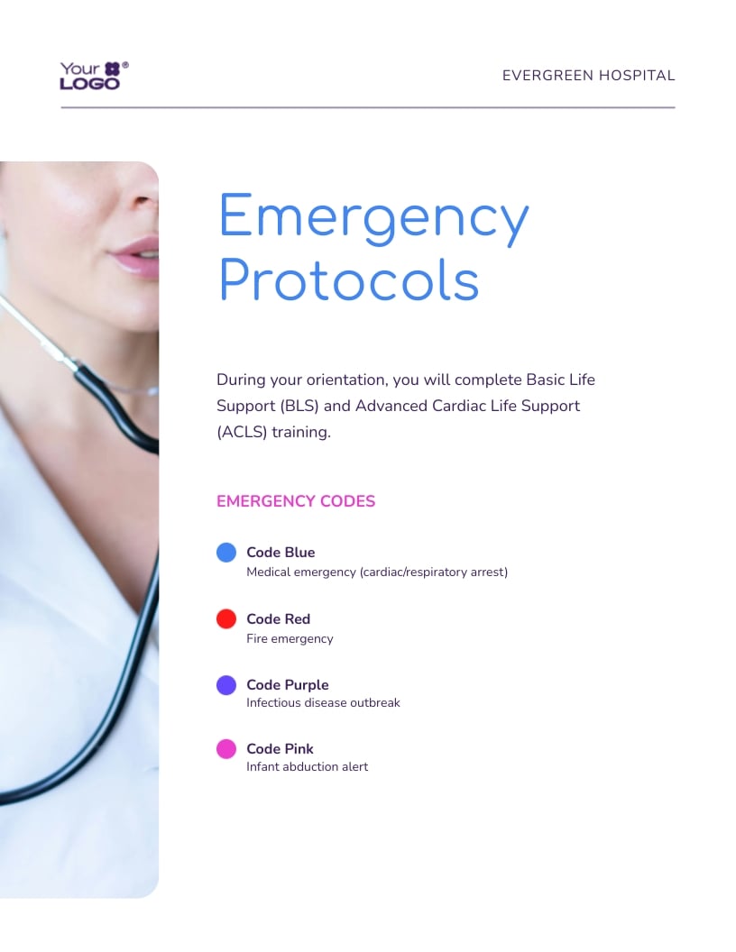 New Nurse Orientation Guide Template | Visme