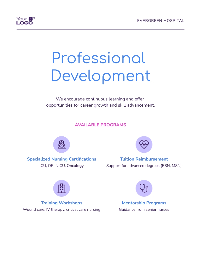 New Nurse Orientation Guide Template | Visme