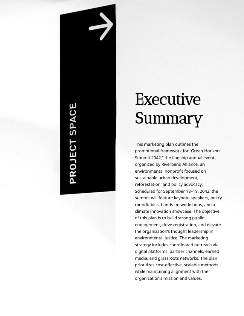 Non Profit Event Marketing Plan Template | Visme