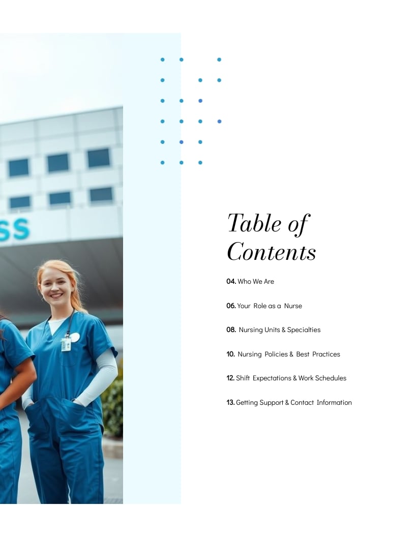 Nursing Orientation Guide Template | Visme