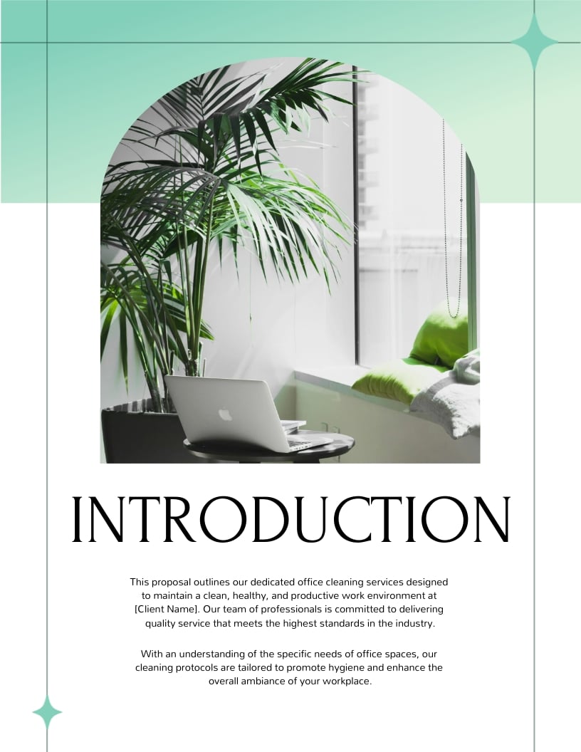 Office Cleaning Proposal Template | Visme