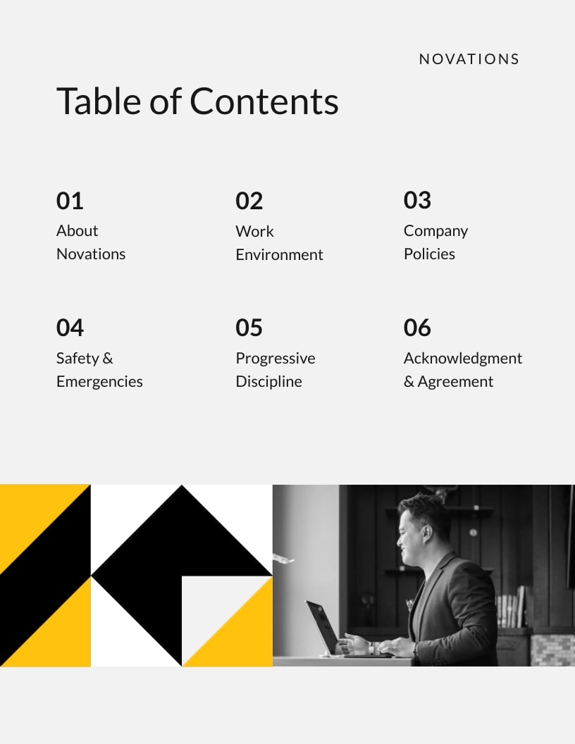 Onboarding Handbook Template | Visme