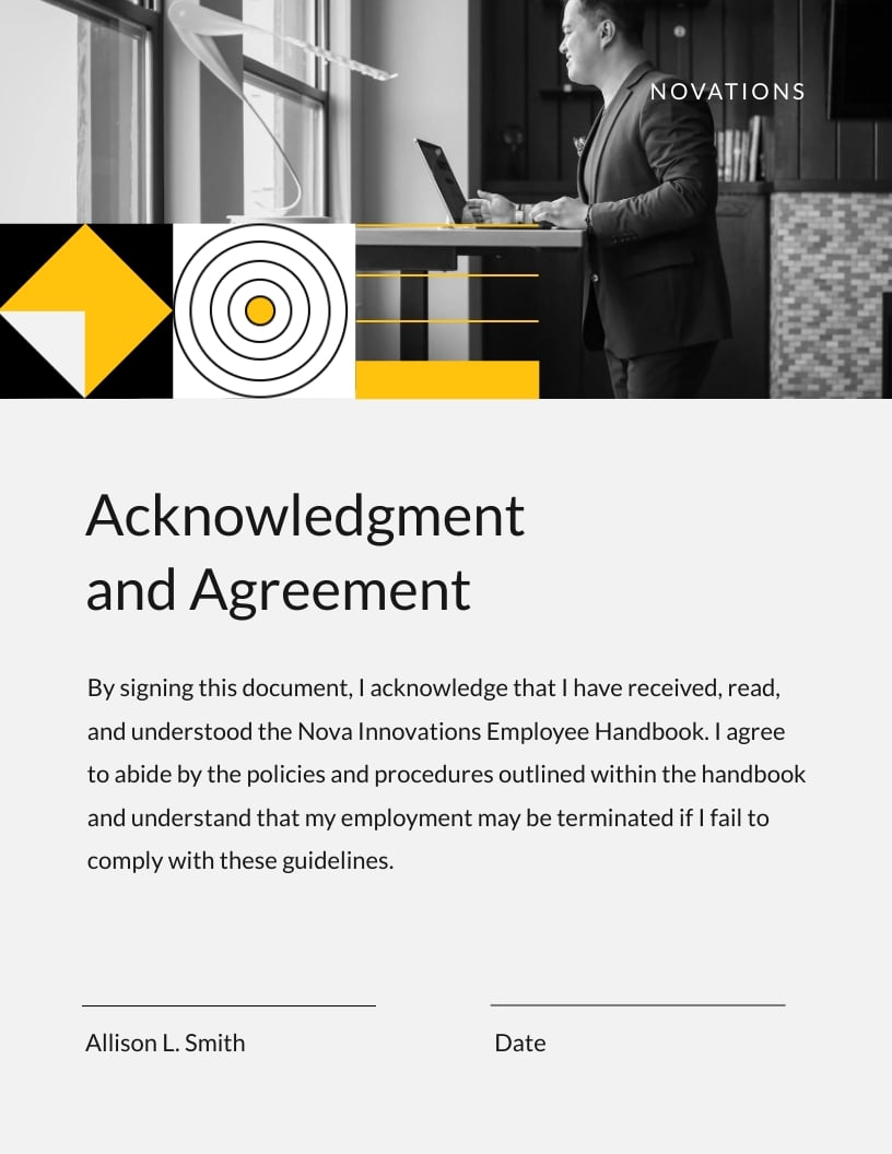 Onboarding Handbook Template | Visme