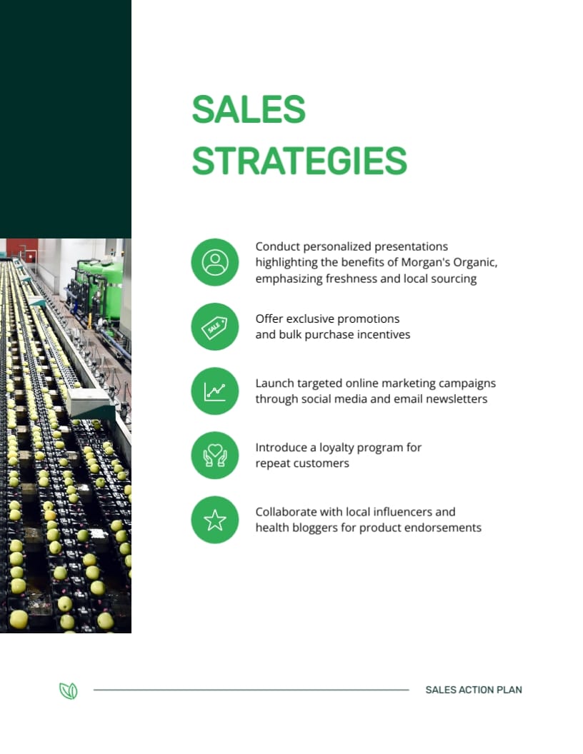Organic Farm Sales Action Plan Template | Visme