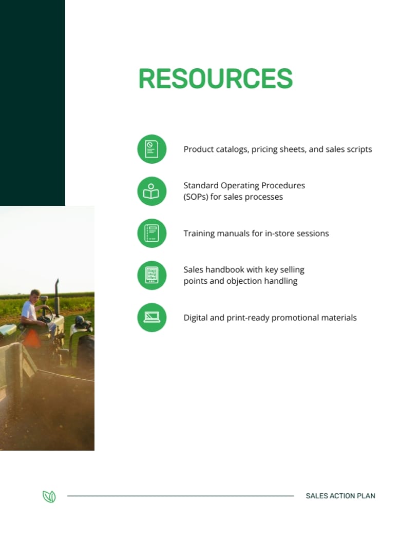 Organic Farm Sales Action Plan Template | Visme