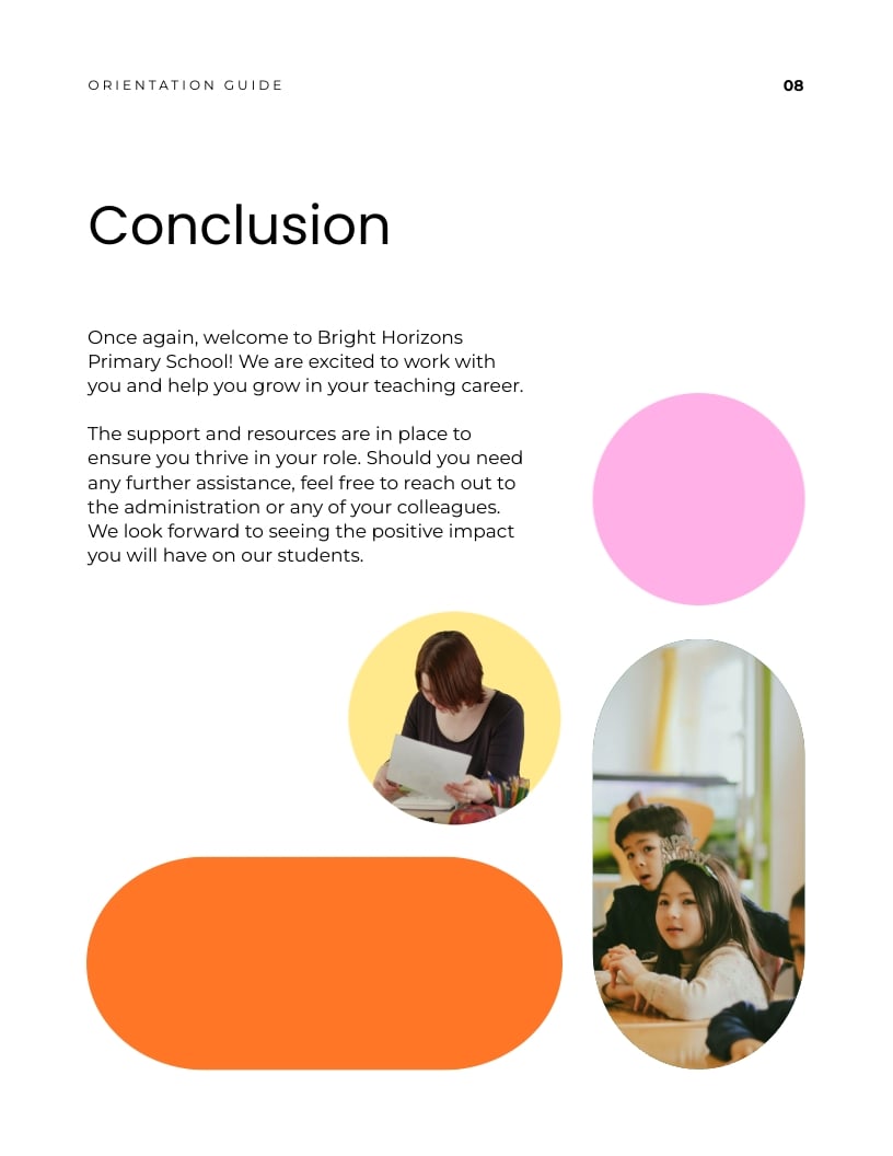 Orientation Guide Template | Visme