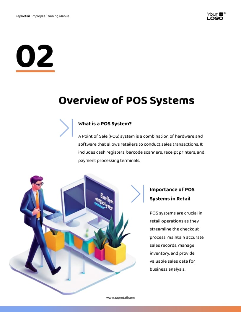 POS Employee Training Manual Template | Visme