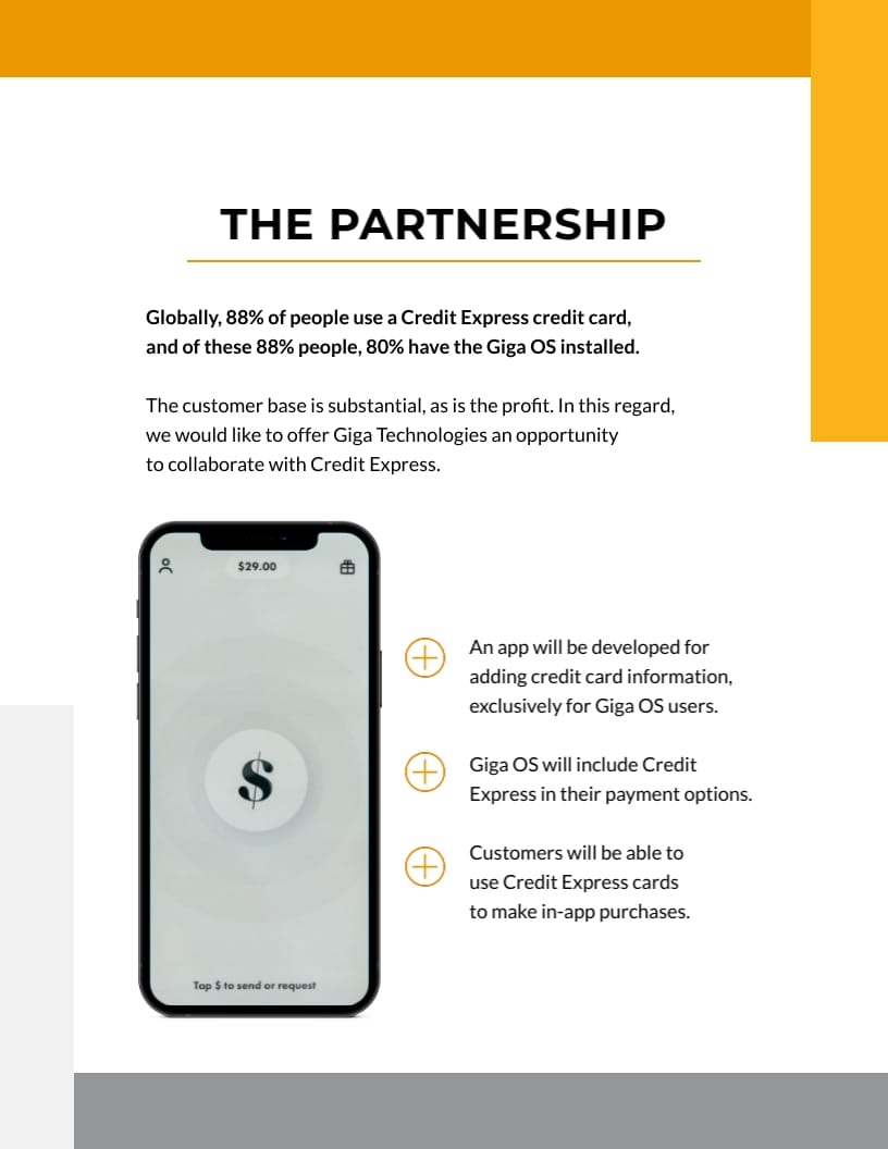 Payment App Brand Collaboration Proposal Template | Visme