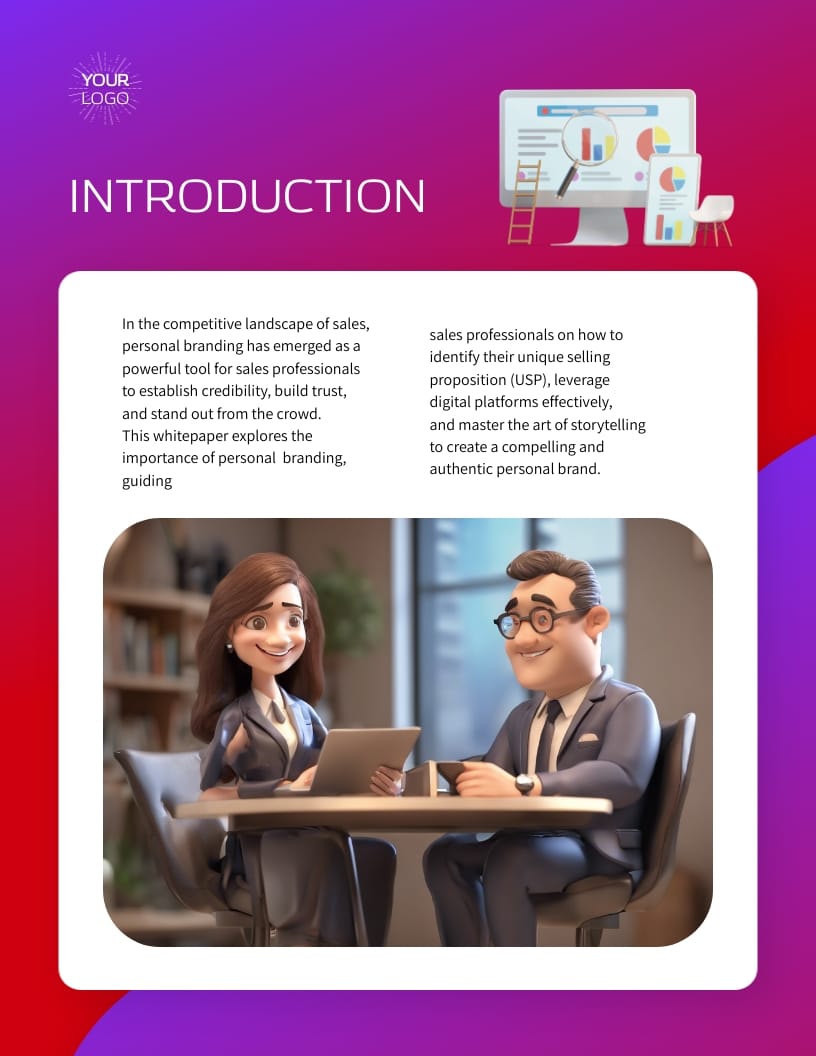 Personal Branding White Paper Template | Visme