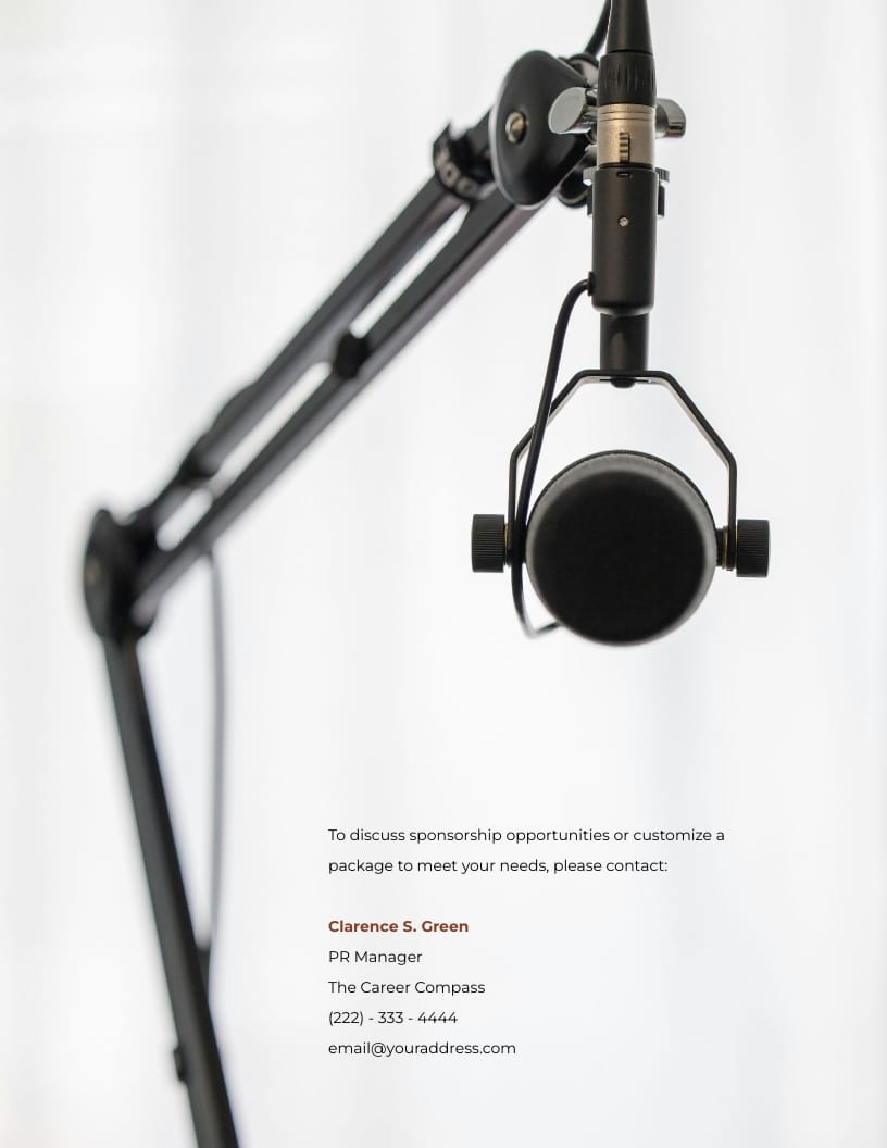 Podcast Sponsorship Packages Proposal Template | Visme