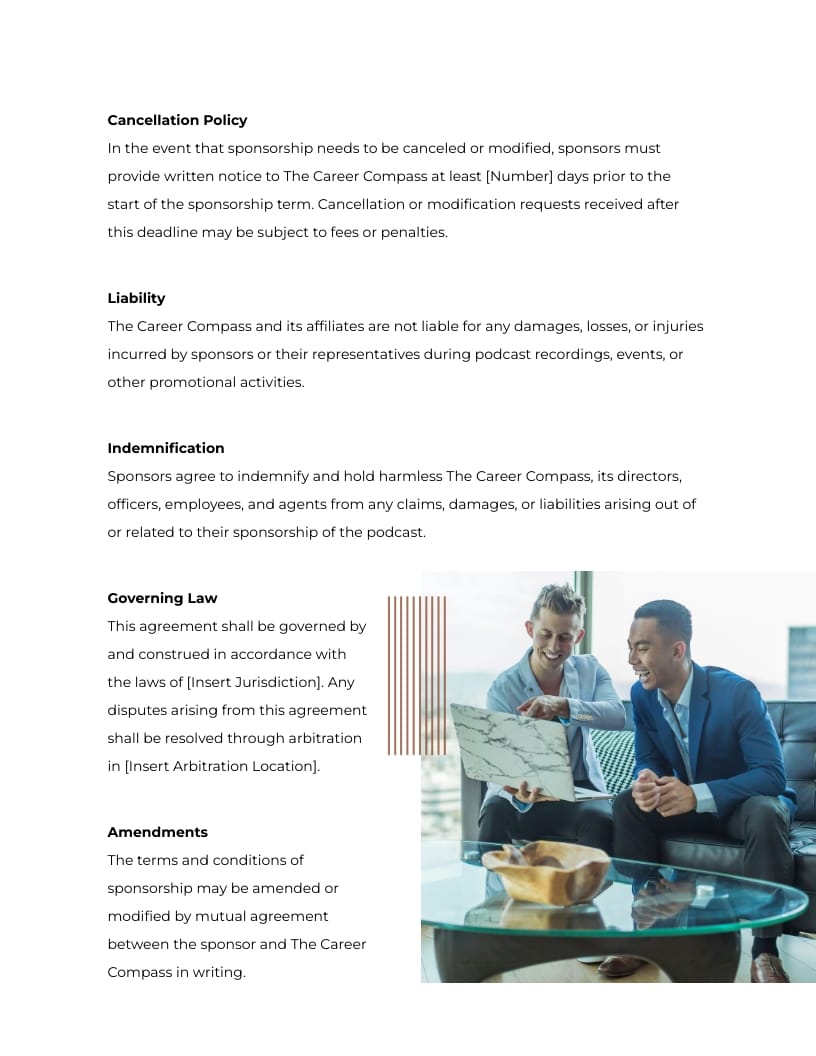 Podcast Sponsorship Packages Proposal Template | Visme