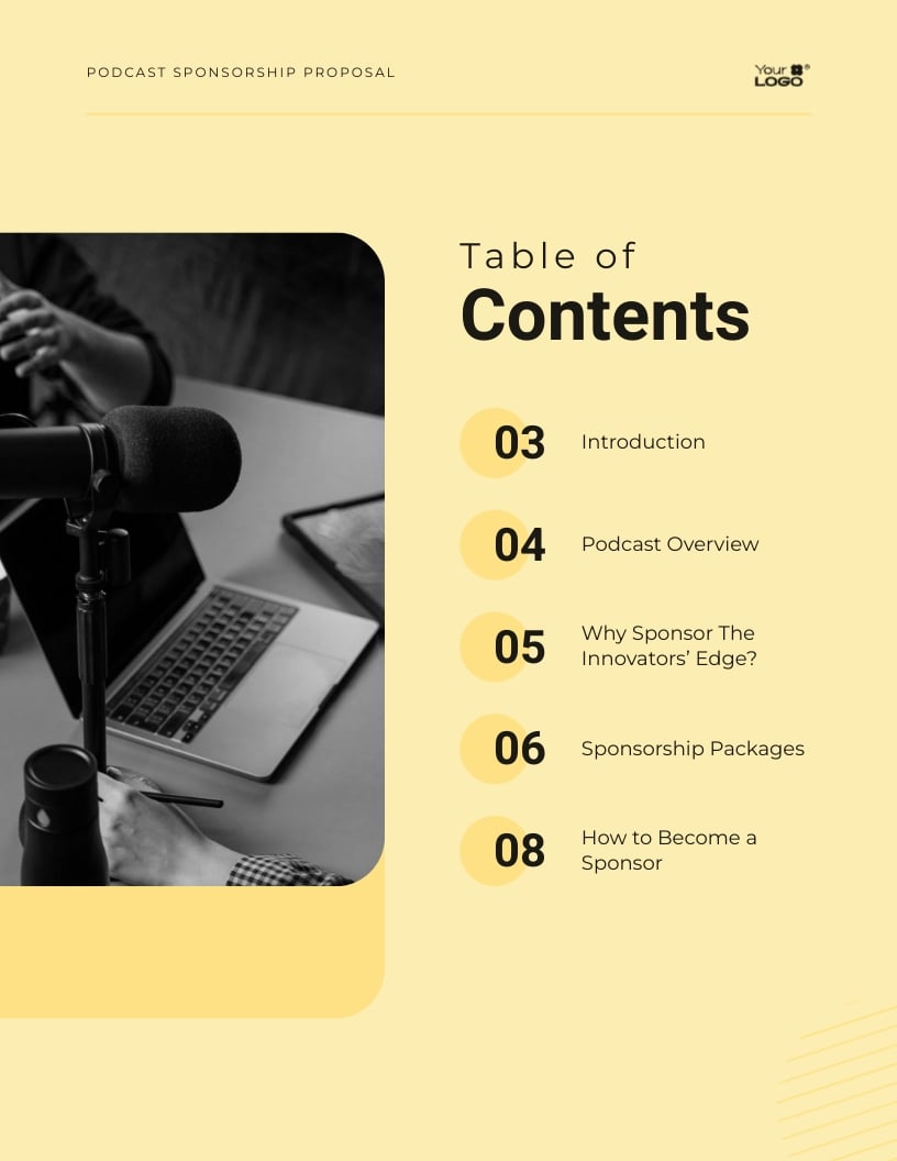 Podcast Sponsorship Proposal Template | Visme