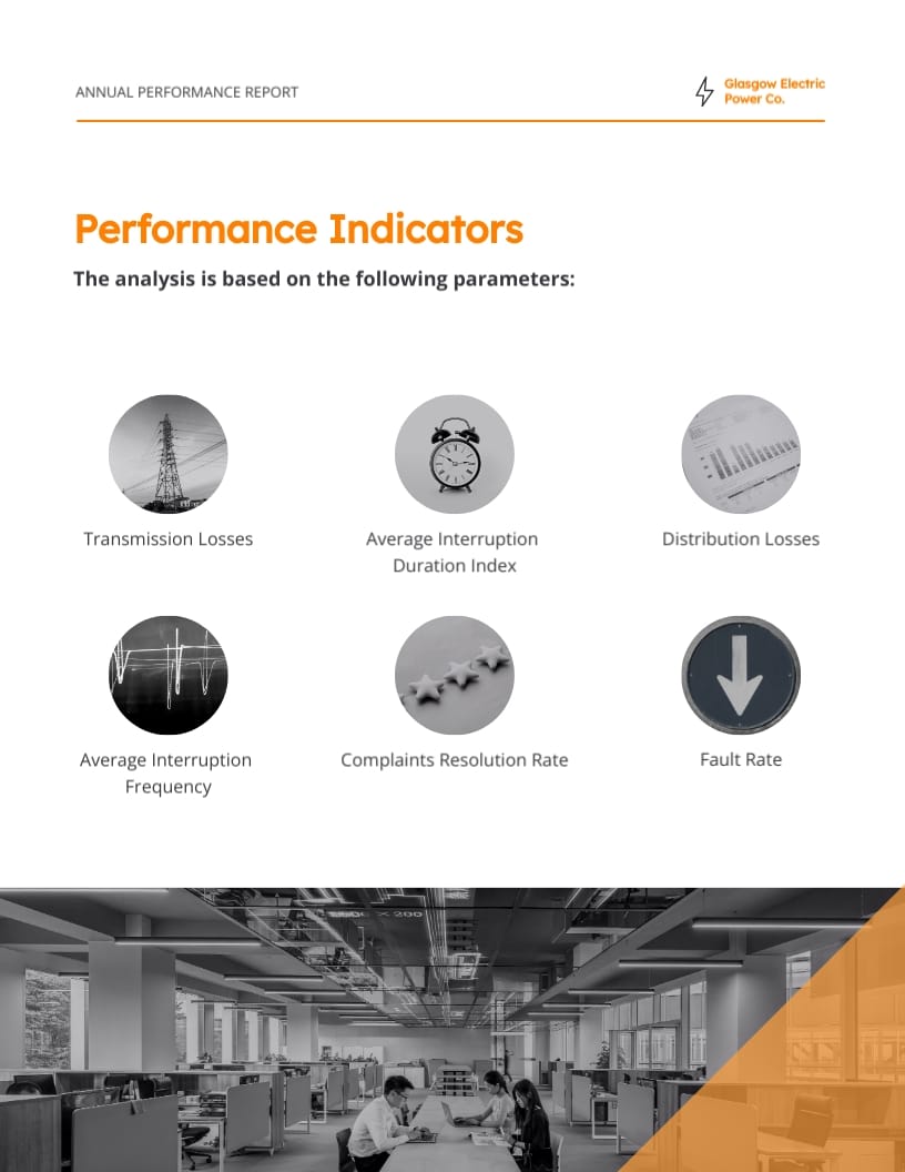 Power Transmission Performance Report Template | Visme