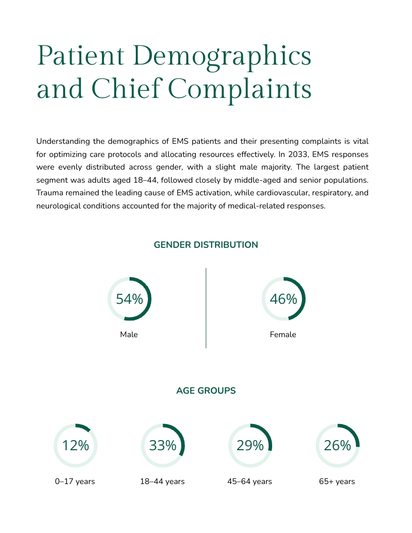 Pre Hospital Care Report Template | Visme