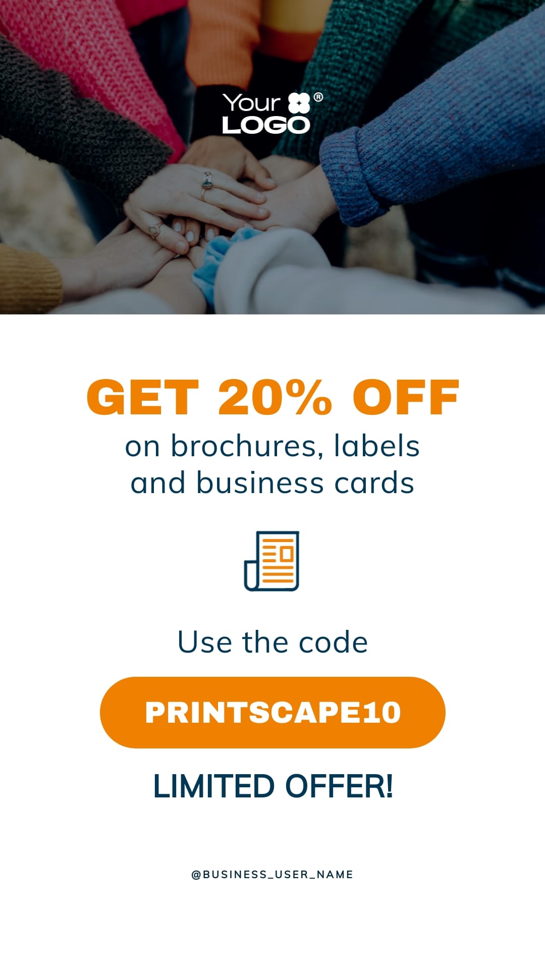 Printing Company Promo Facebook Story Template | Visme