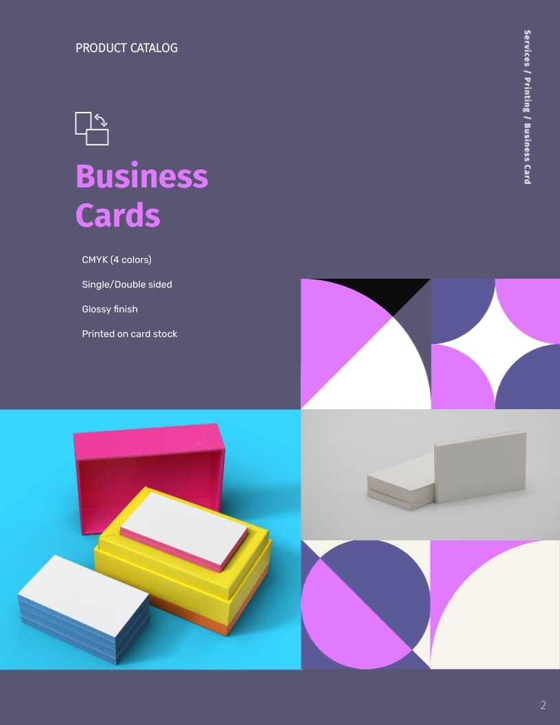 Printing Services Catalog Template | Visme
