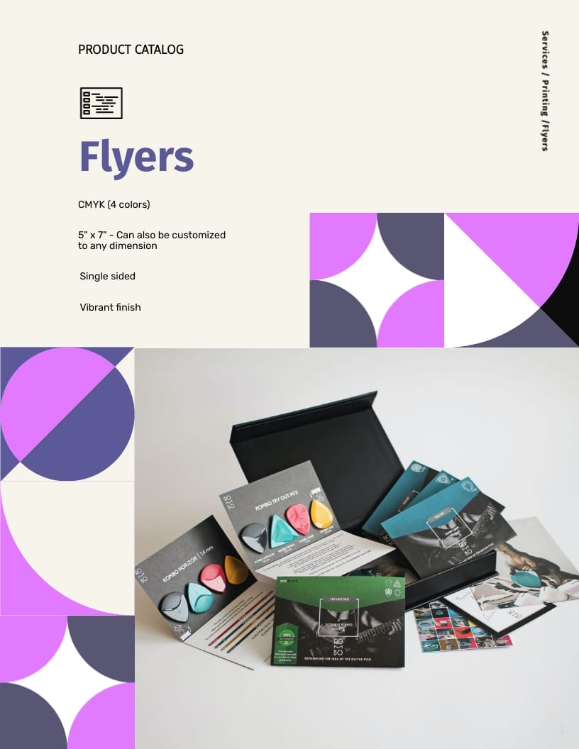 Printing Services Catalog Template | Visme