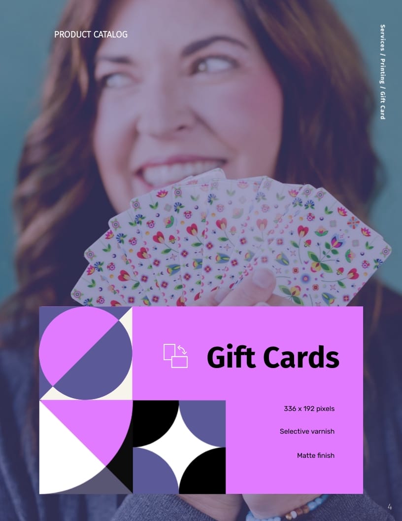 Printing Services Catalog Template | Visme