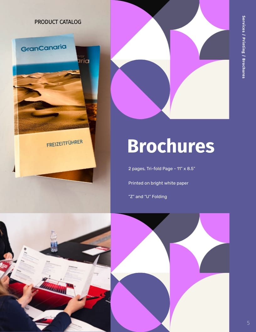 Printing Services Catalog Template | Visme