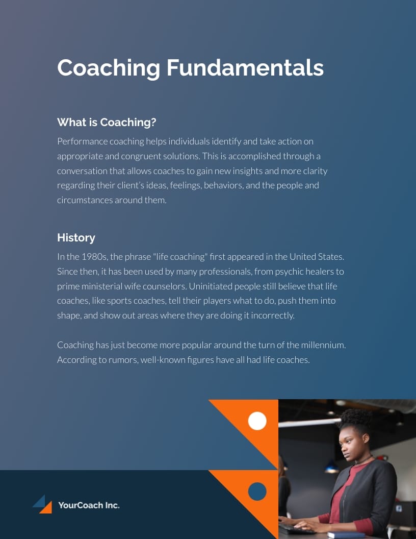 Private Coaching Ebook Template | Visme