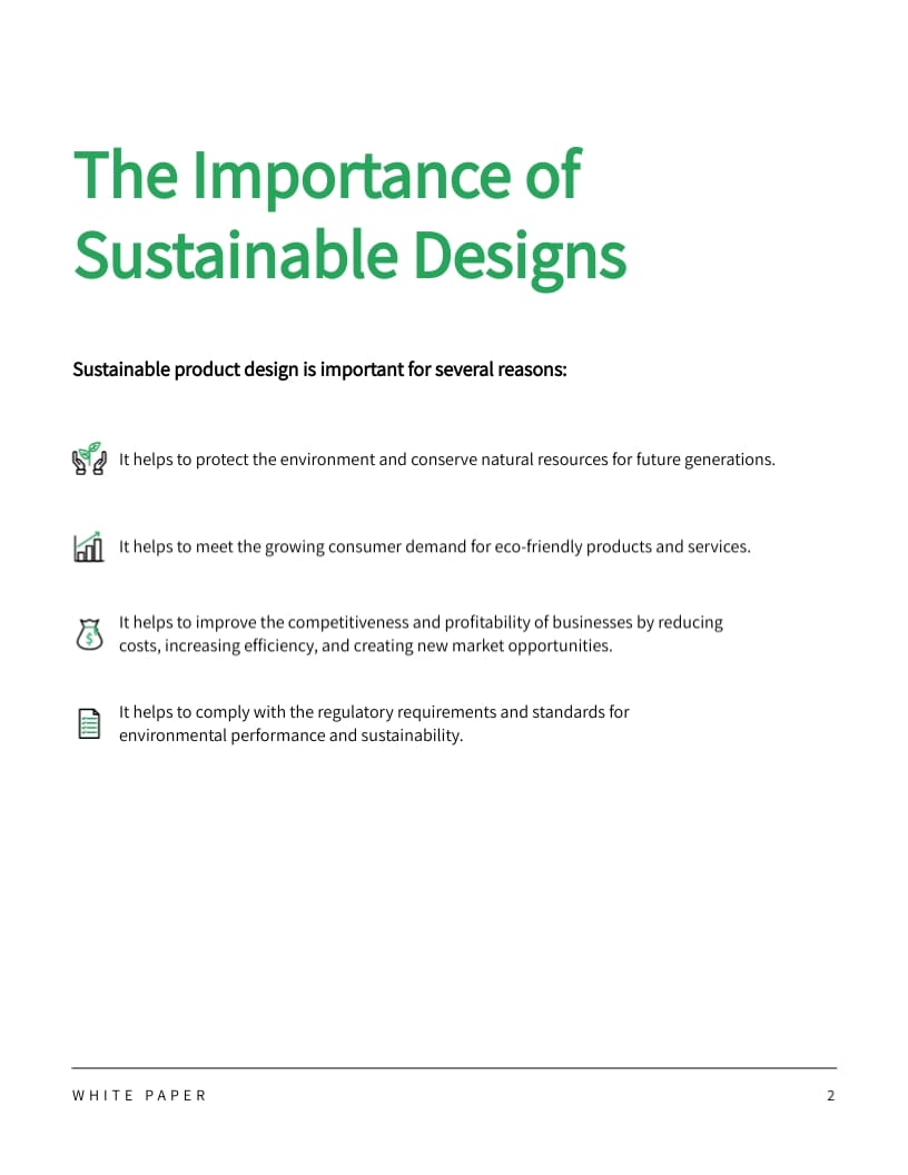 Product Design White Paper Template | Visme
