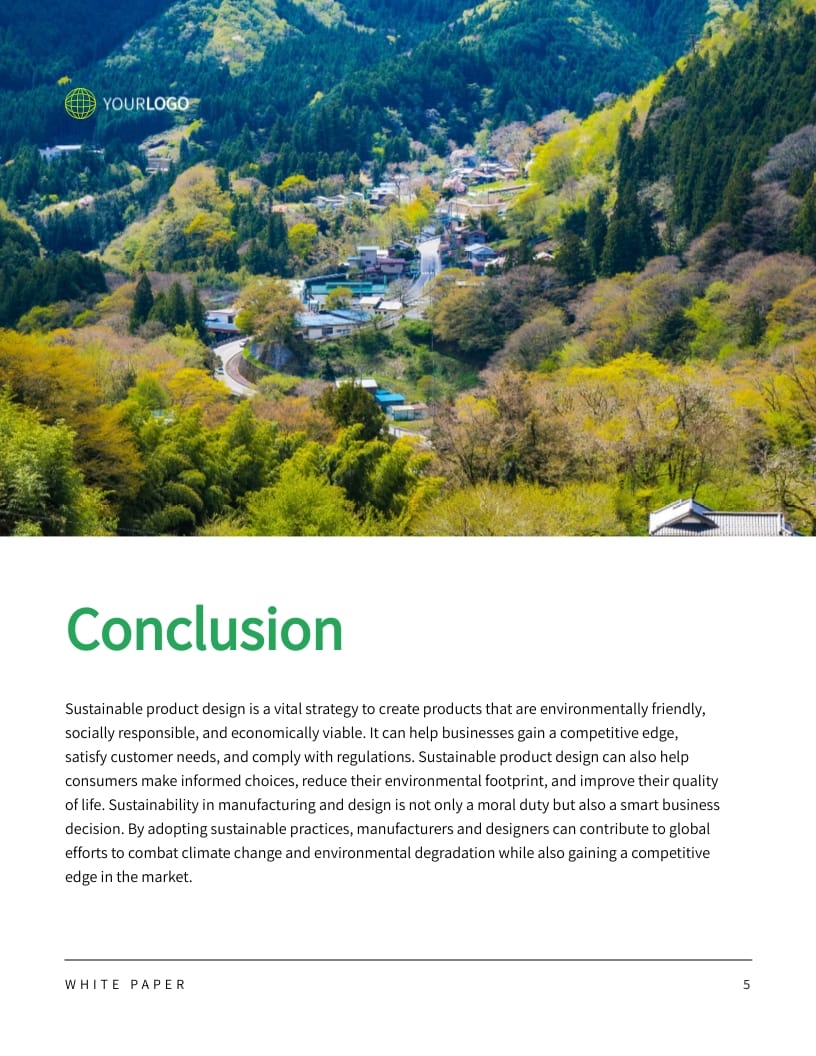 Product Design White Paper Template | Visme