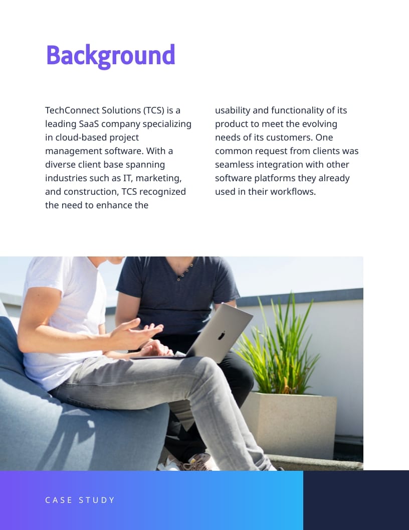 Product Integration Case Study Template | Visme