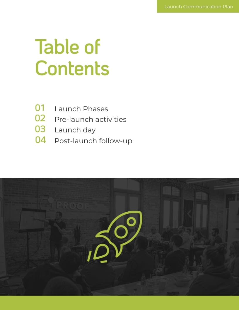 Project Launch - Communication Plan Template | Visme