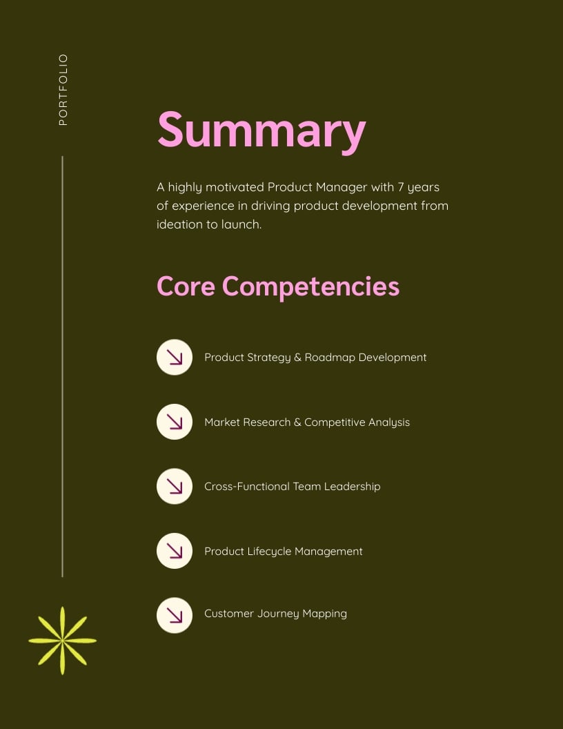 Product Manager Portfolio Template | Visme