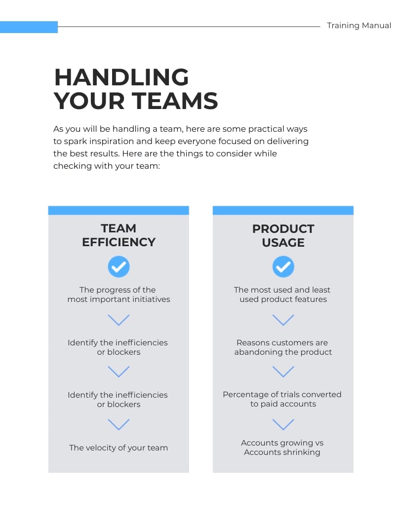 Product Manager Training Manual Template | Visme