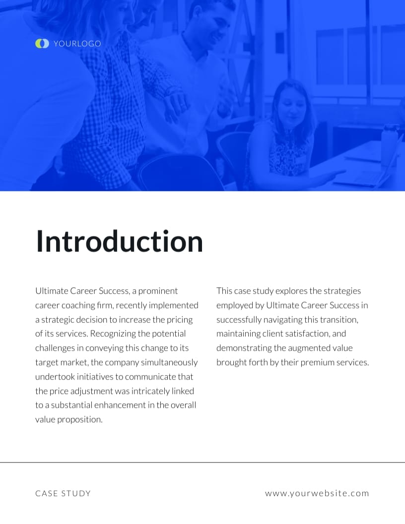 Product Upgrade Case Study Template | Visme
