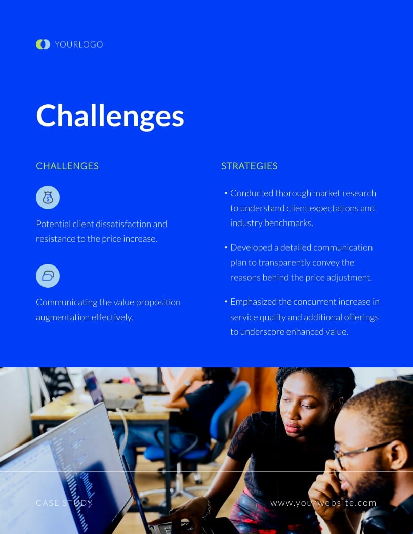 Product Upgrade Case Study Template | Visme